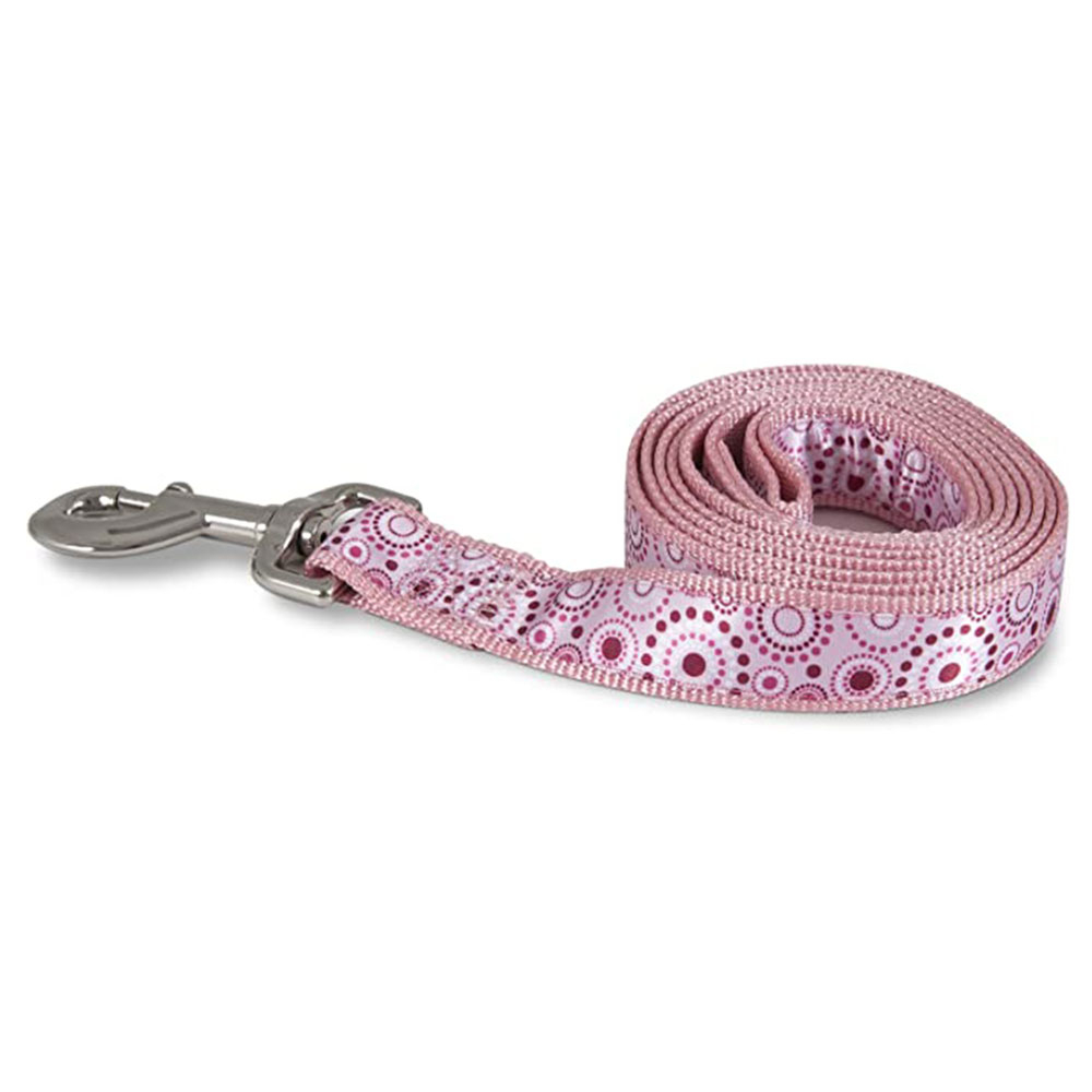 Buy Petmate - Aspen Pet Ribbon Overlay Dog Leash 1"X6' - Dots Pink in ...