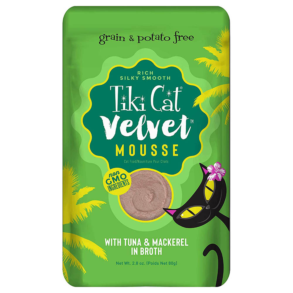 Buy Tiki Cat - Velvet Mousse Tuna & Mackerel Pouch 2.8oz in UAE | Mumzworld