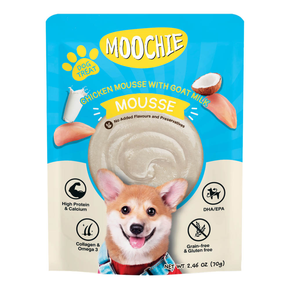 Buy Moochie - Dog Mousse - Chicken with Goat Milk Pouch 70g in UAE ...