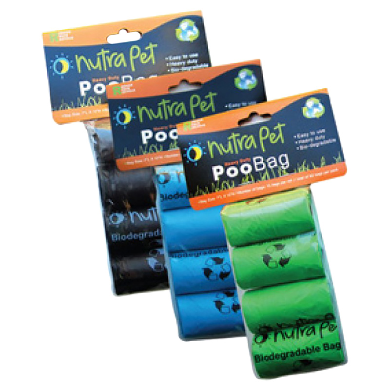 Buy Nutra Pet - Poo Bags 4 Rolls With Header Card - Blue in UAE | Mumzworld