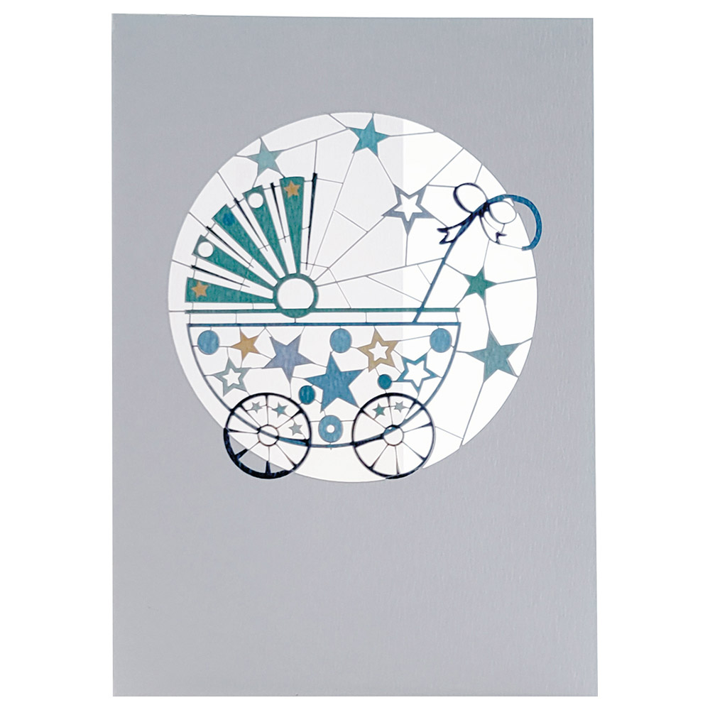 Buy Forever Cards - Pram Card - Blue in UAE | Mumzworld