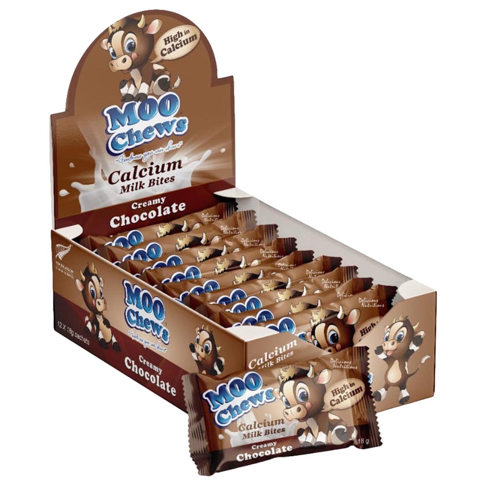 Buy Moo Chews - Calcium Milk Bites - Pack of 12 - Chocolate Flavour in ...