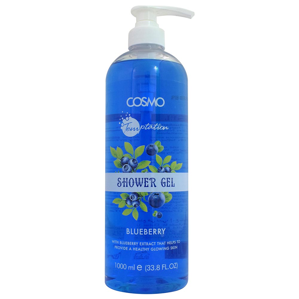 Buy Cosmo - Temptation Shower Gel Blueberry 1000ml in KSA | Mumzworld