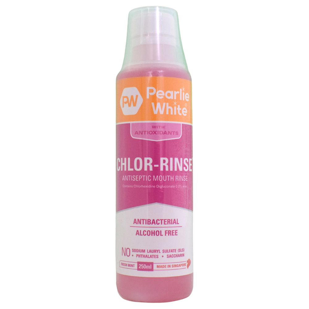 Pearlie White Chlor Rinse Antiseptic Mouth Wash 250ml