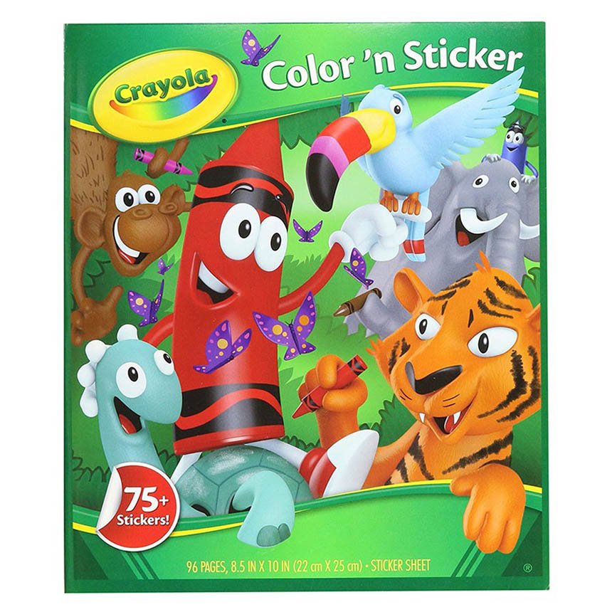 Buy Crayola - Color & Sticker - Animals in KSA | Mumzworld