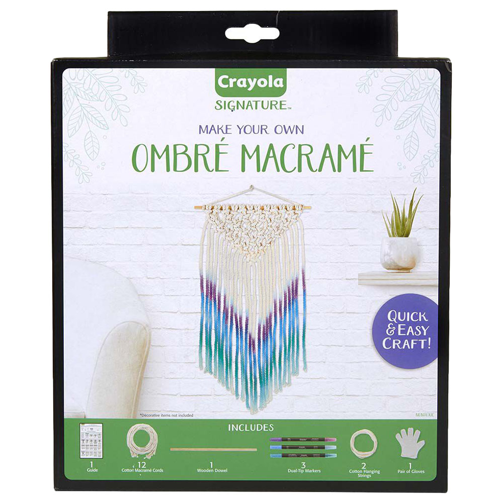 Buy Crayola - Signature Ombre Macrame Wall Hanging Kit in Bahrain ...