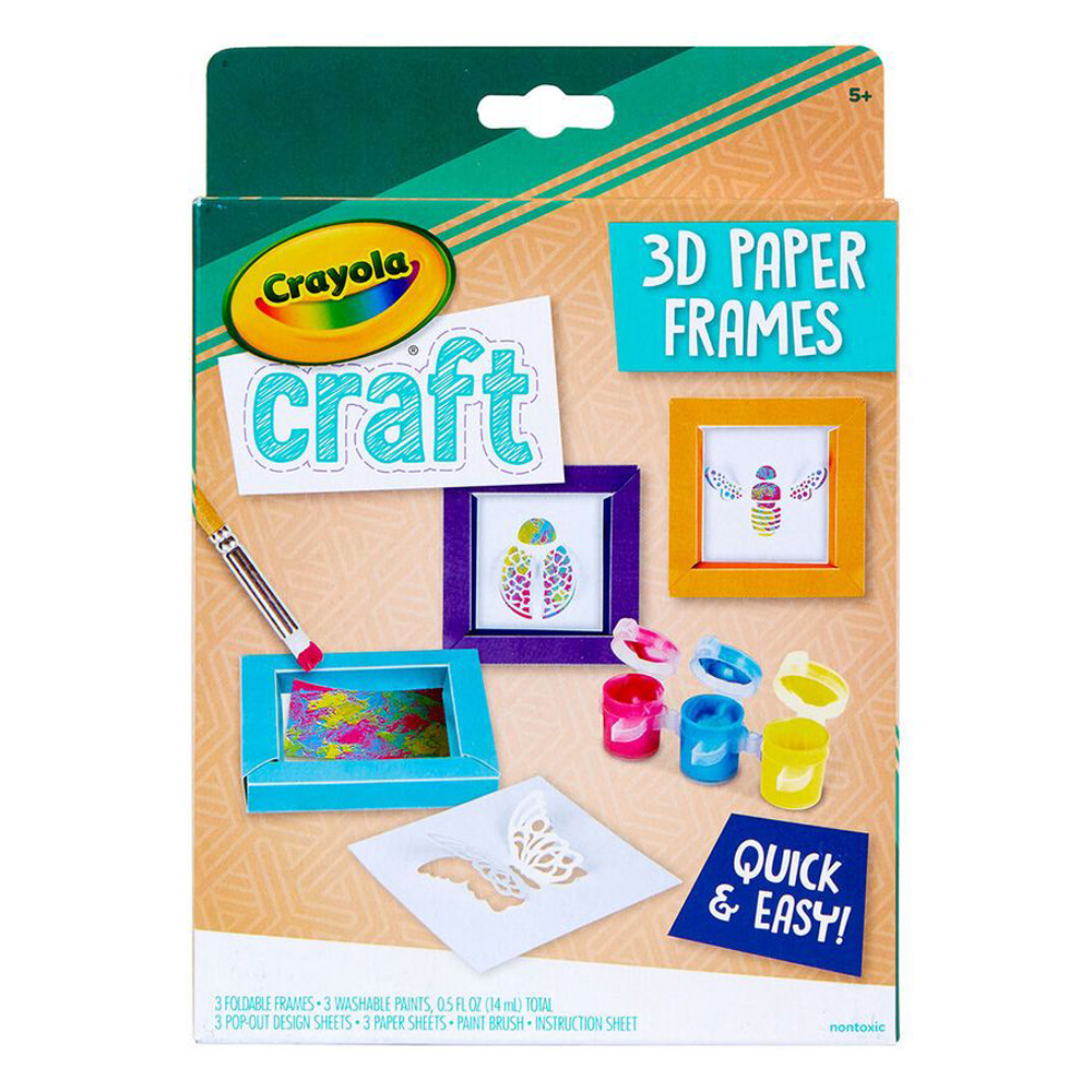 Buy Crayola - Craft 3D Paper Frames Craft Kit in Oman | Mumzworld
