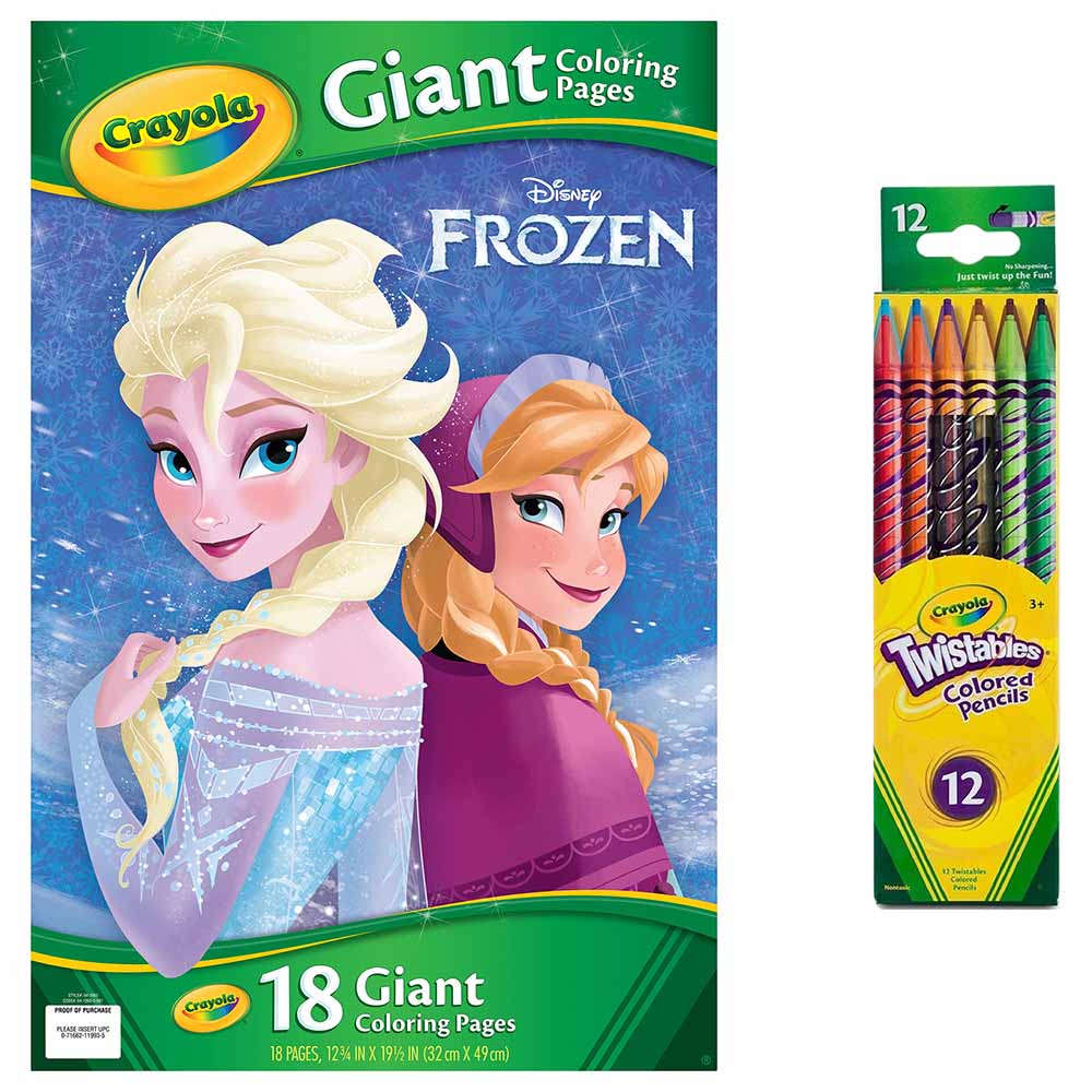 crayola giant coloring pages frozen