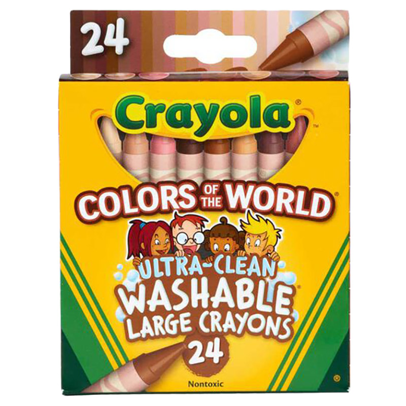 Buy Crayola - Washable Crayons - Colours of the World - 24pcs in UAE ...