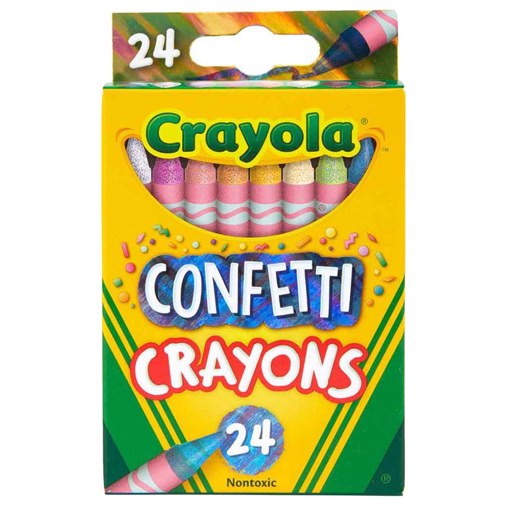 Buy Crayola - Confetti Crayons - 24pcs in KSA | Mumzworld