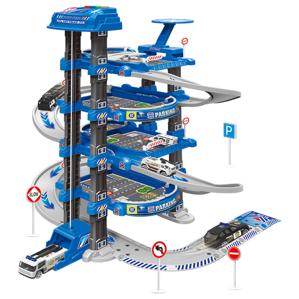 Buy D-Power - 4 Level Police Station Lift Parking DIY Build Set - 78pcs ...