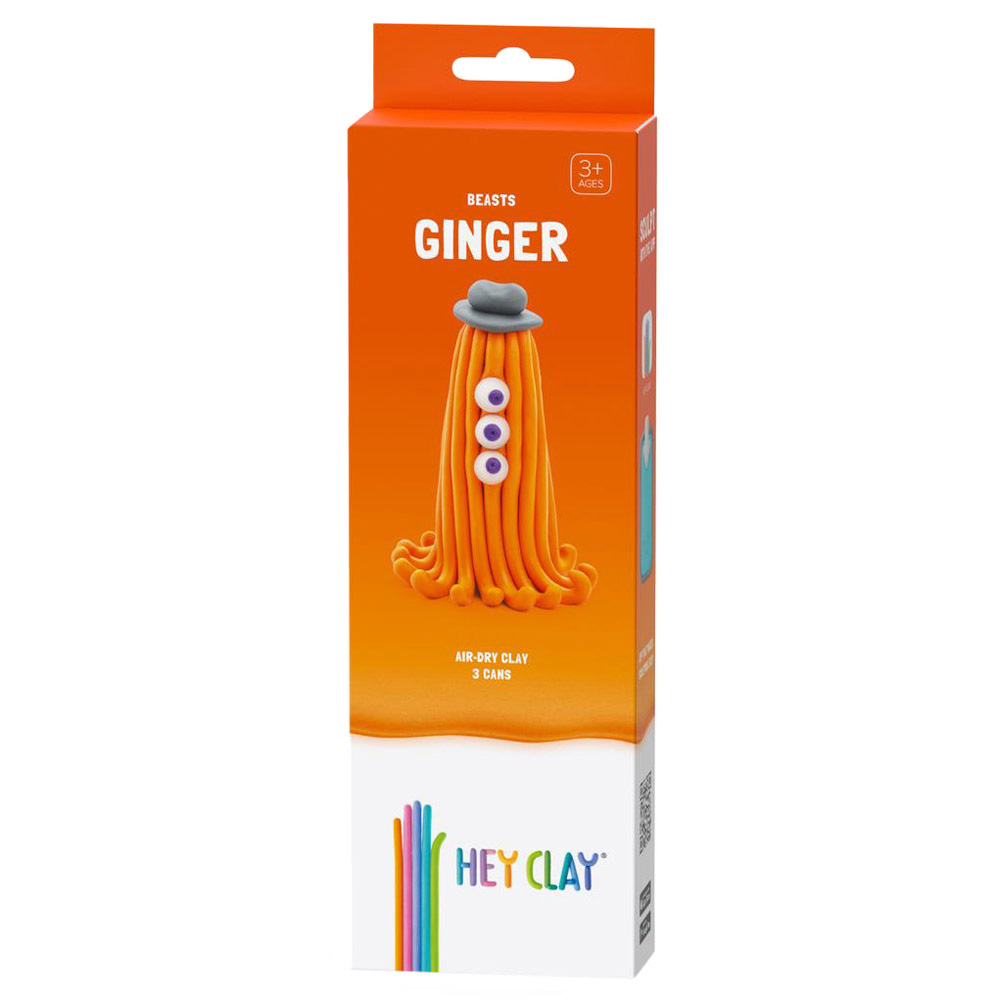 Buy Hey Clay - DIY Ginger Plastic Modelling Air Dry Clay Kit - 3pcs in ...