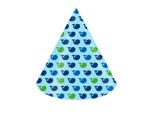 Buy Ocean Preppy Blue Party Hats (8 Pieces) in UAE | Mumzworld