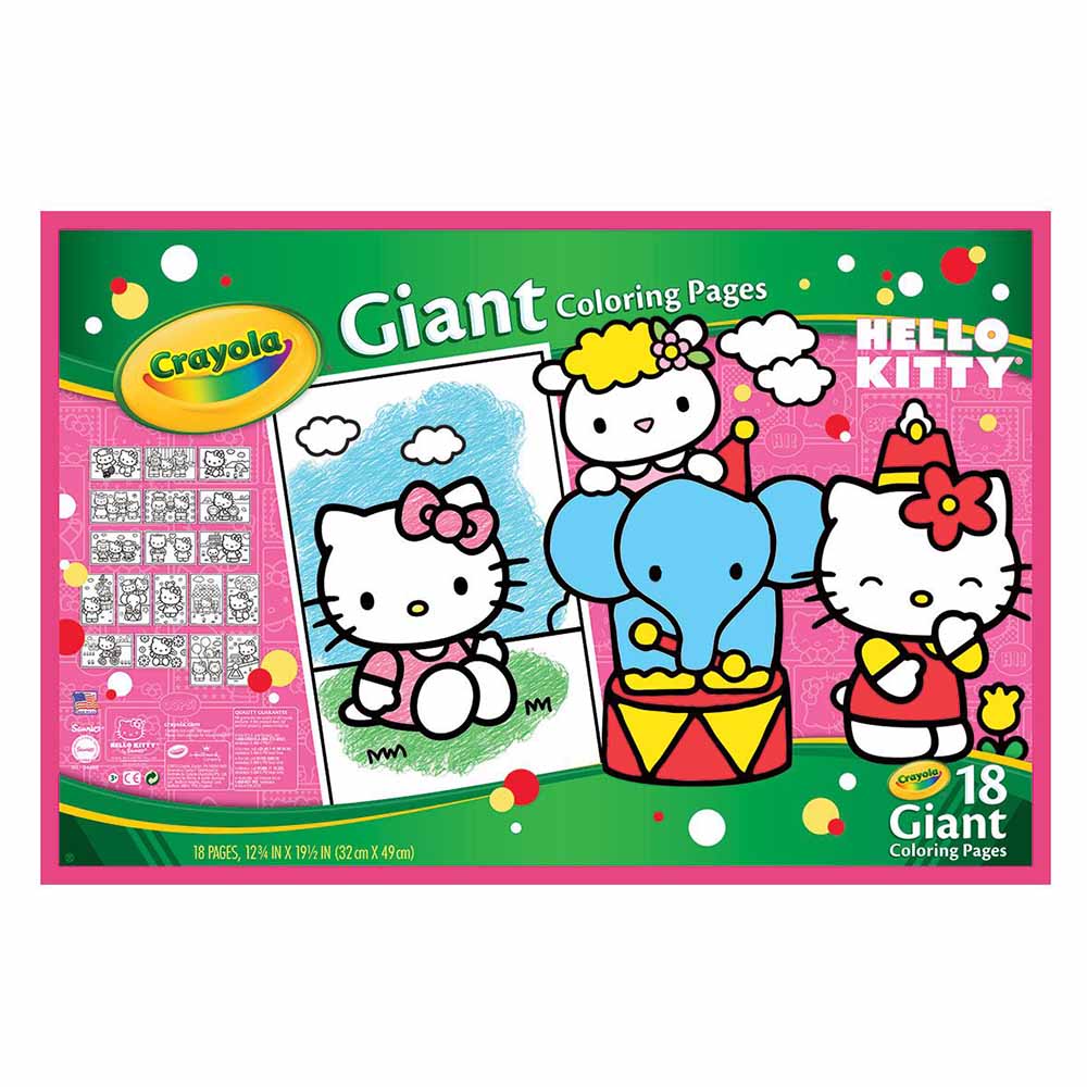 Buy Crayola - Hello Kitty Giant Coloring Pages in UAE | Mumzworld