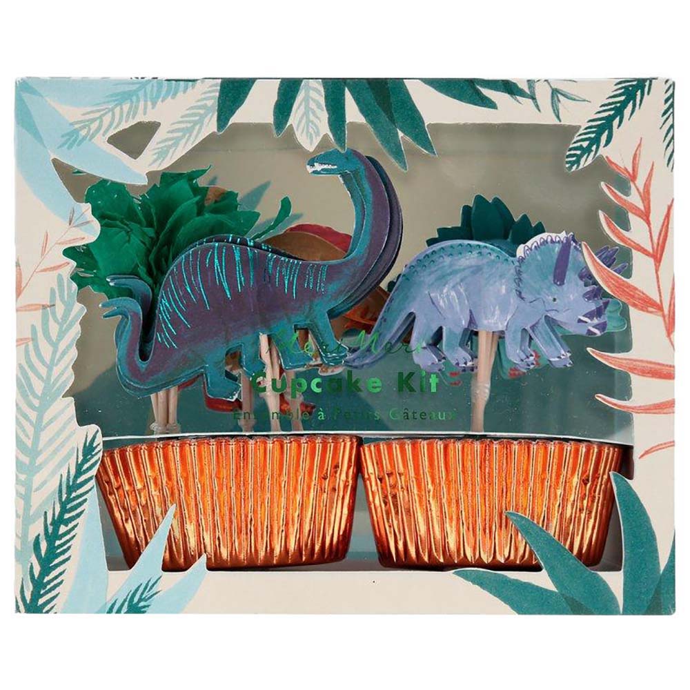 Buy Meri Meri - Dinosaur Kingdom Cupcake Kit Pack of 24 in UAE | Mumzworld