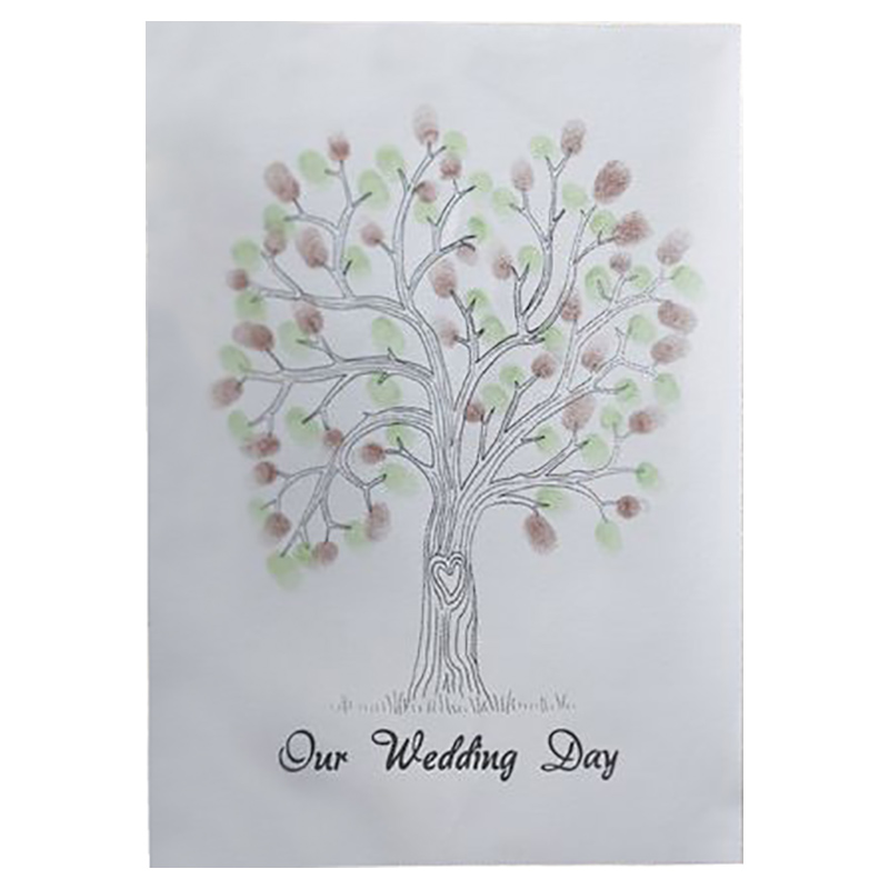 Buy Ginger Ray - Vintage Affair Finger Print Tree Guest Book Online ...