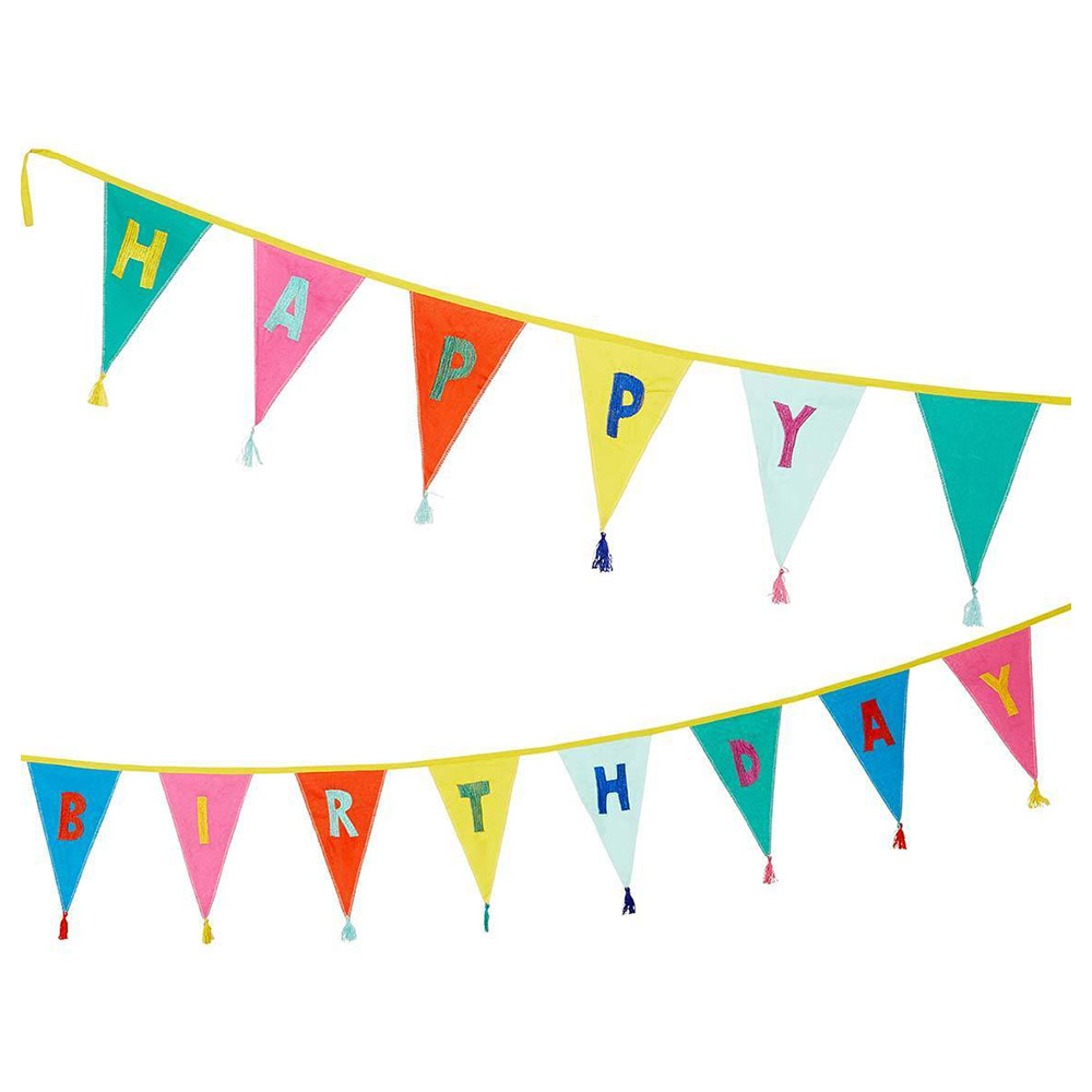 Buy Talking Tables - Happy Birthday Rainbow Fabric Bunting in UAE ...