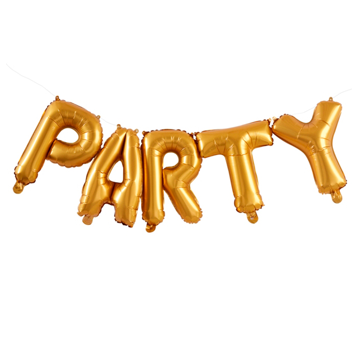 Ginger Ray - Gold Party Balloon Bunting | Buy at Best Price from Mumzworld