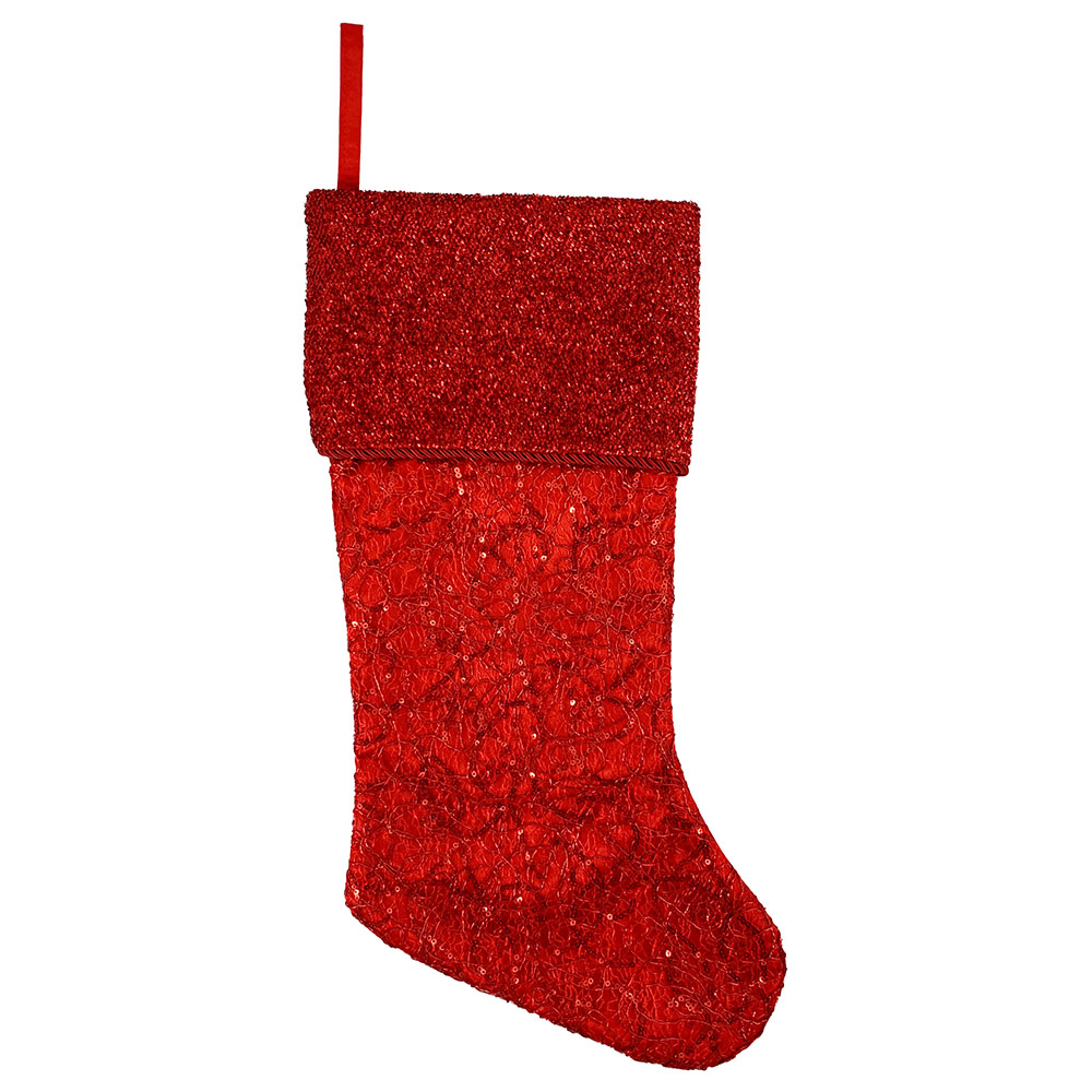 Buy Christmas Magic - Christmas Stocking- 50 cm - Red in UAE | Mumzworld