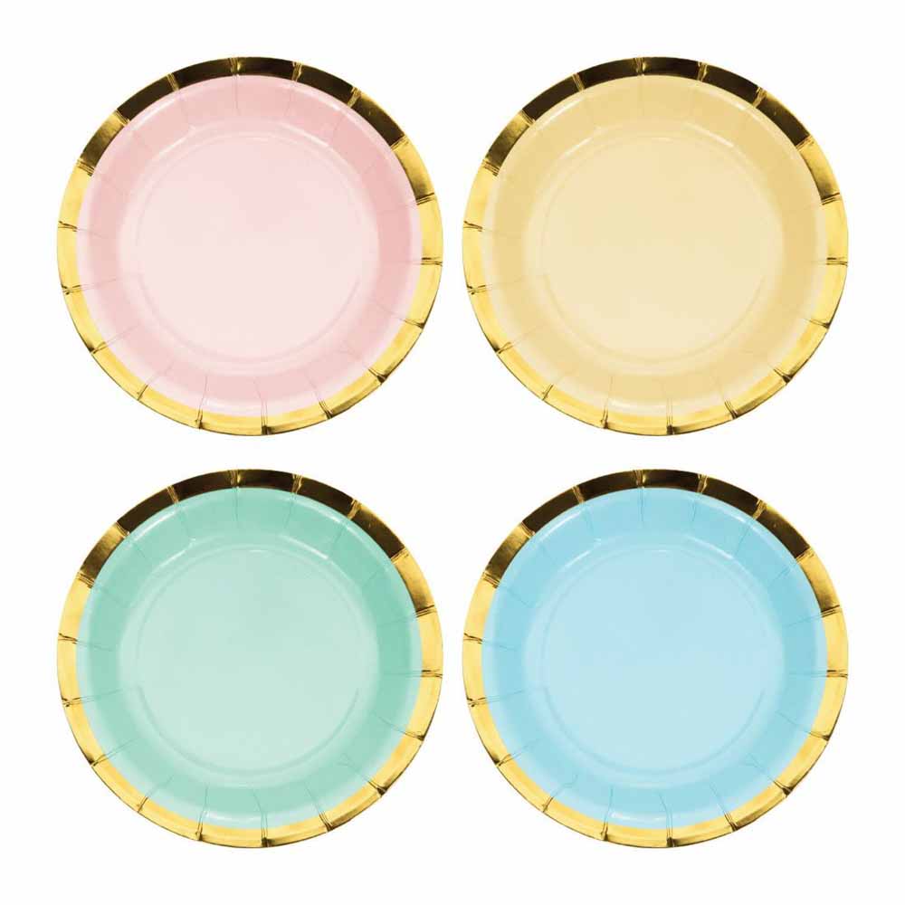 Buy Creative Converting Pastel Celebrations Plates Pack of 8 Assorted ...