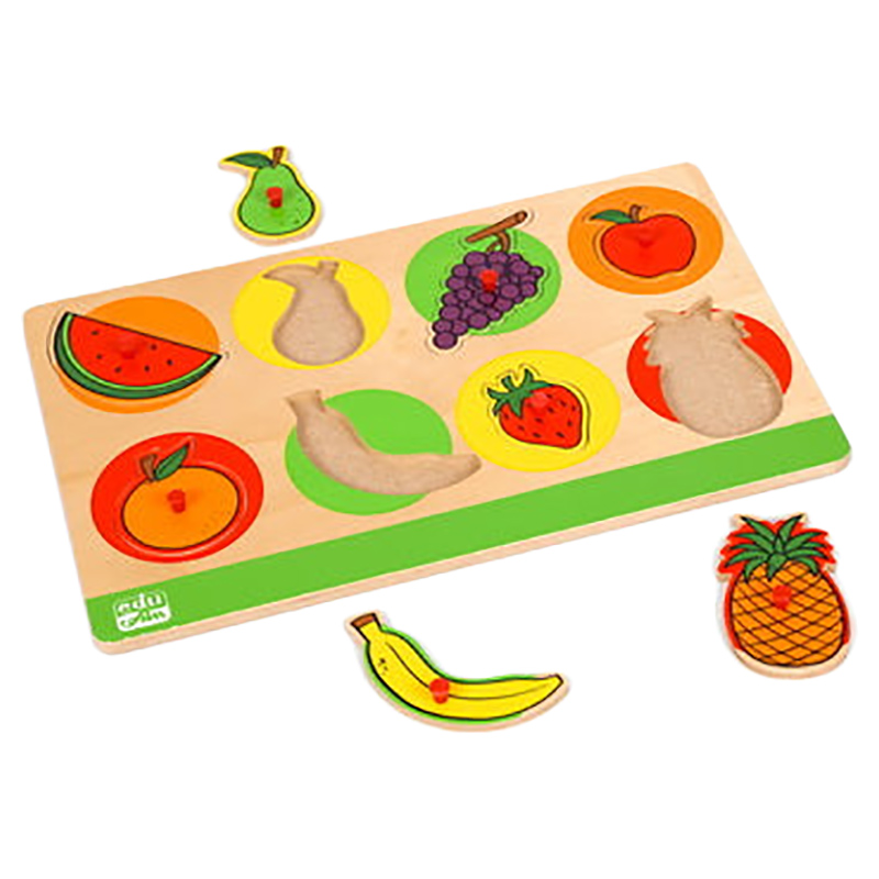 Buy Edu Fun - Insert Boards Puzzle - Fruits in KSA | Mumzworld
