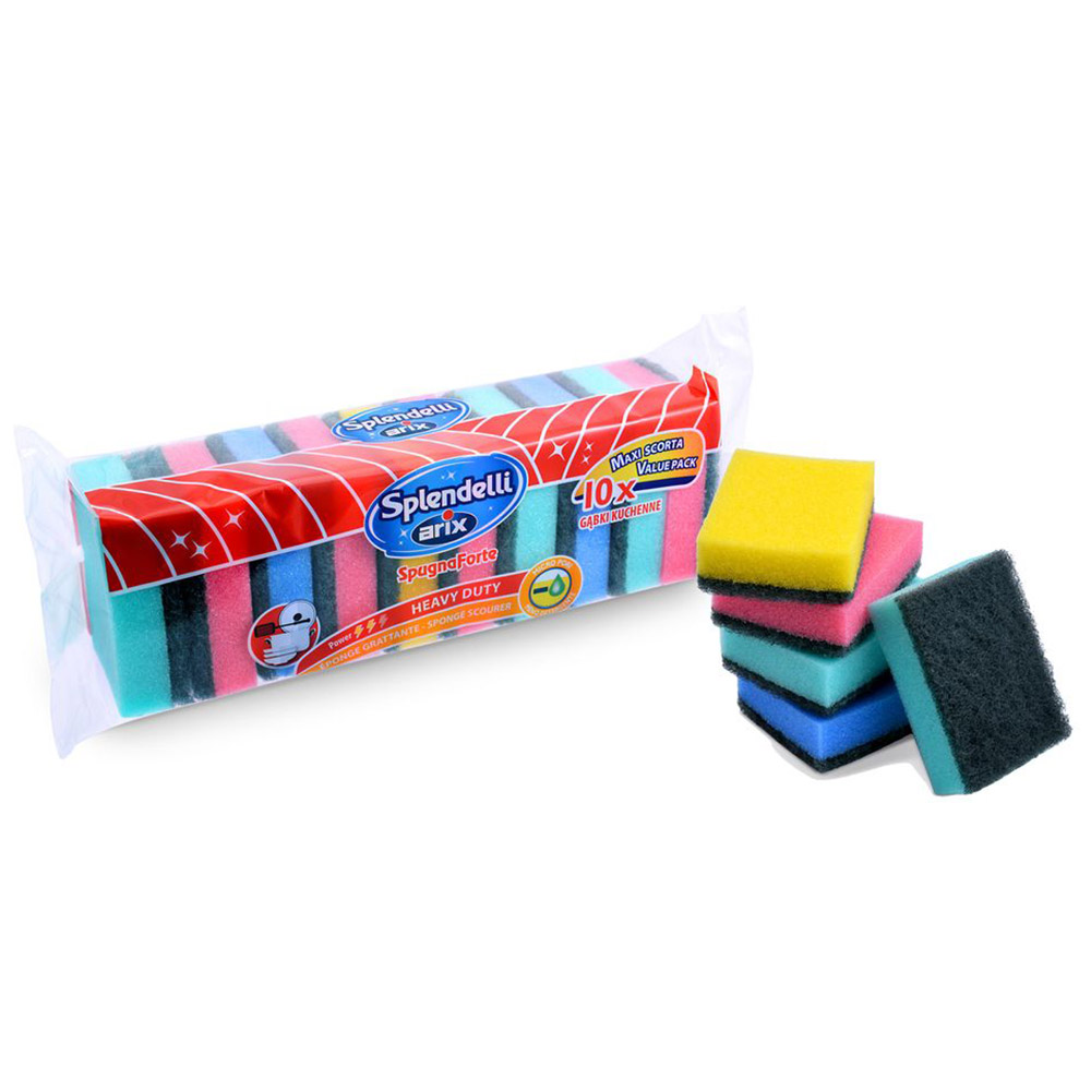 Buy Arix - Sponge Scourer Color 10pcs in UAE | Mumzworld