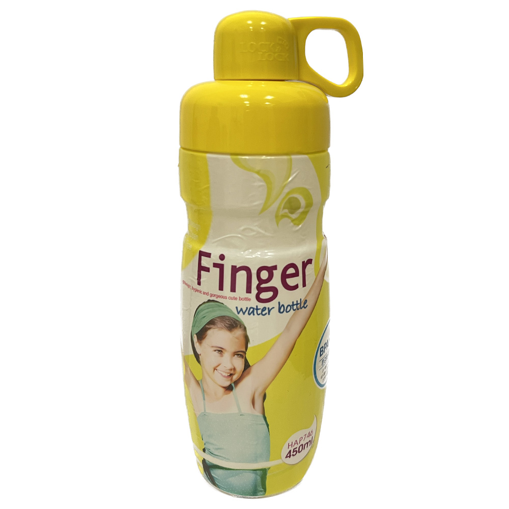 Buy LocknLock - Finger Water Bottle - Yellow - 450ml in UAE | Mumzworld