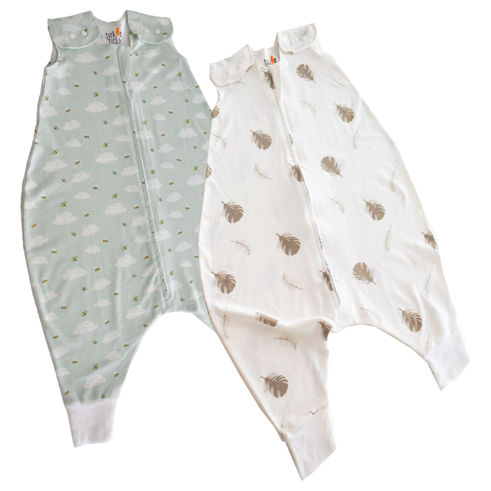Buy Tickle Tickle - 2pc-Set - Sleeping Bag with Feet - Fauna/Cloudy in ...