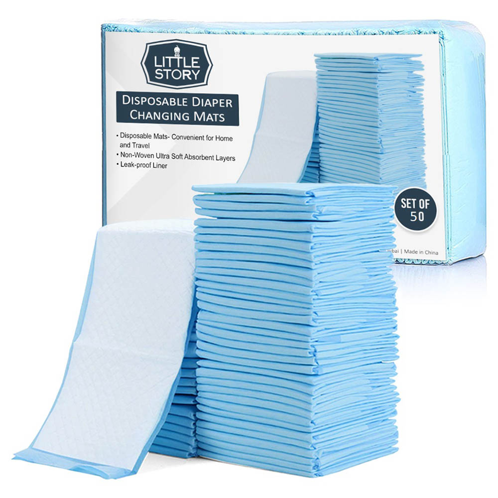 Buy Little Story - Disposable Changing Mats 50 pcs - Blue in Oman ...