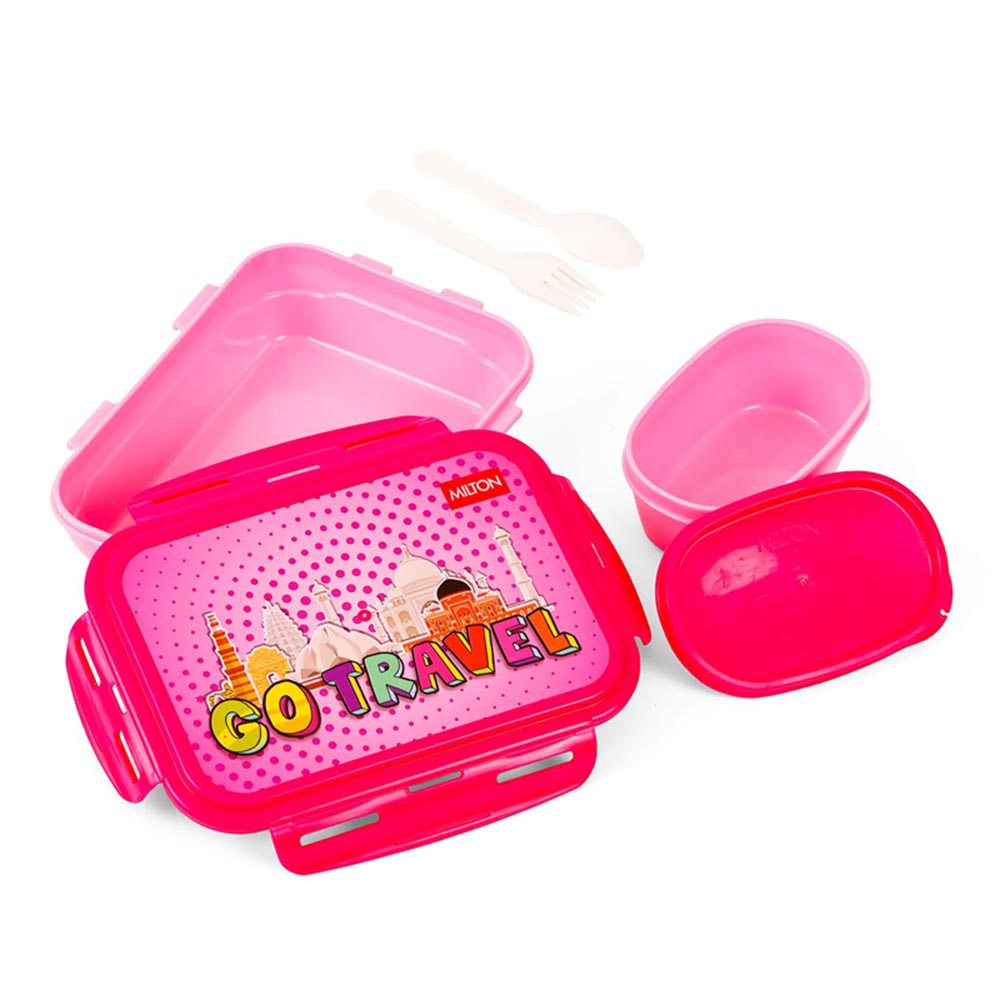 Buy Milton - Fun Treat Lunch Box with Container - 1200ml - Pink in UAE ...