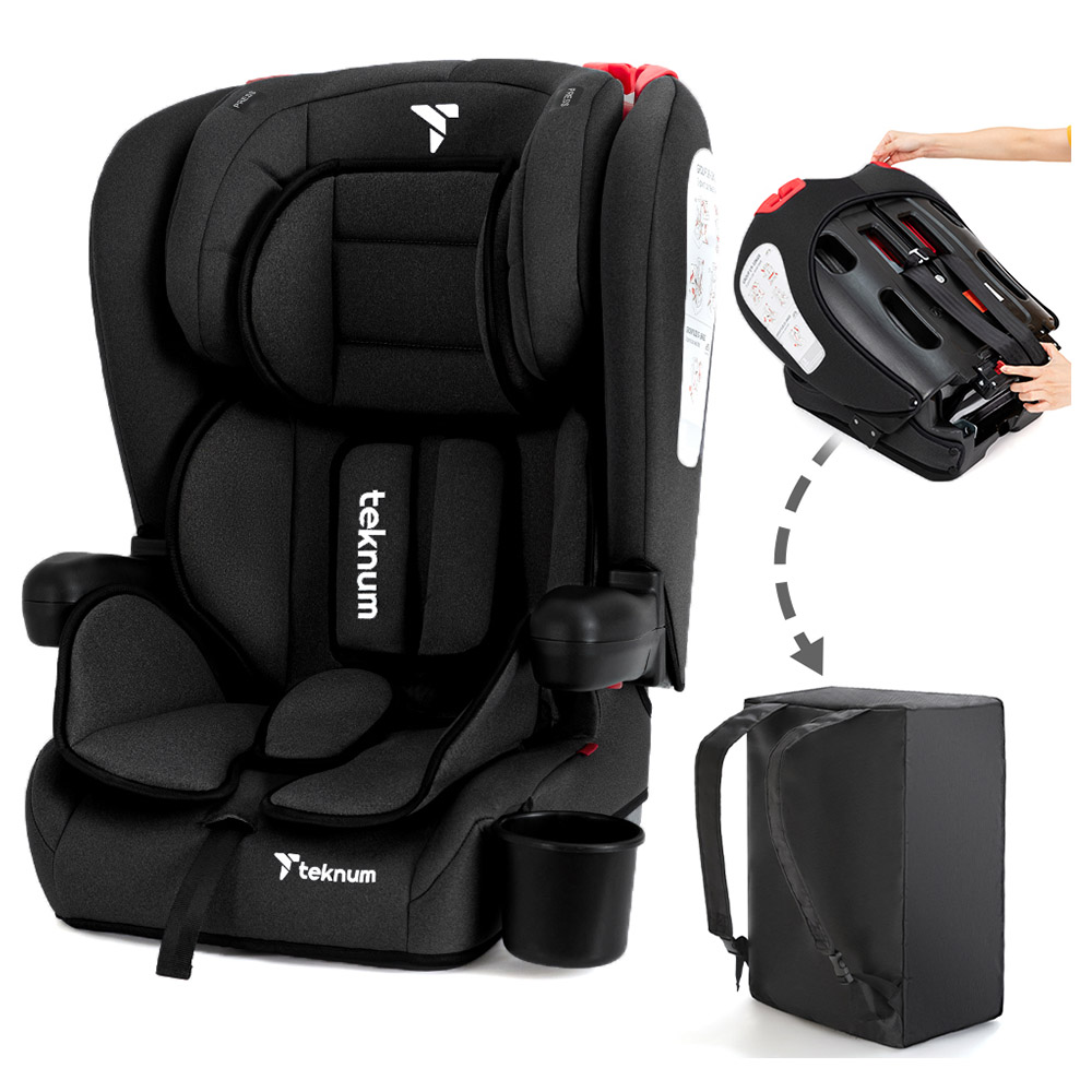 Buy Teknum - Pack and Go Foldable Car Seat (up to 36kg) - Black in ...