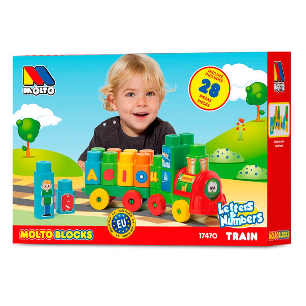 Molto - Blocks Train - 28 Pcs | Buy at Best Price from Mumzworld