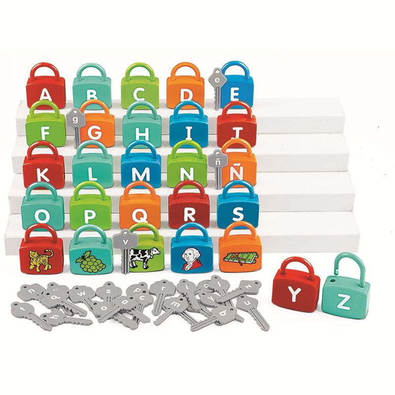 Buy Lakeshore - Spanish Alphabet Learning Locks in UAE | Mumzworld