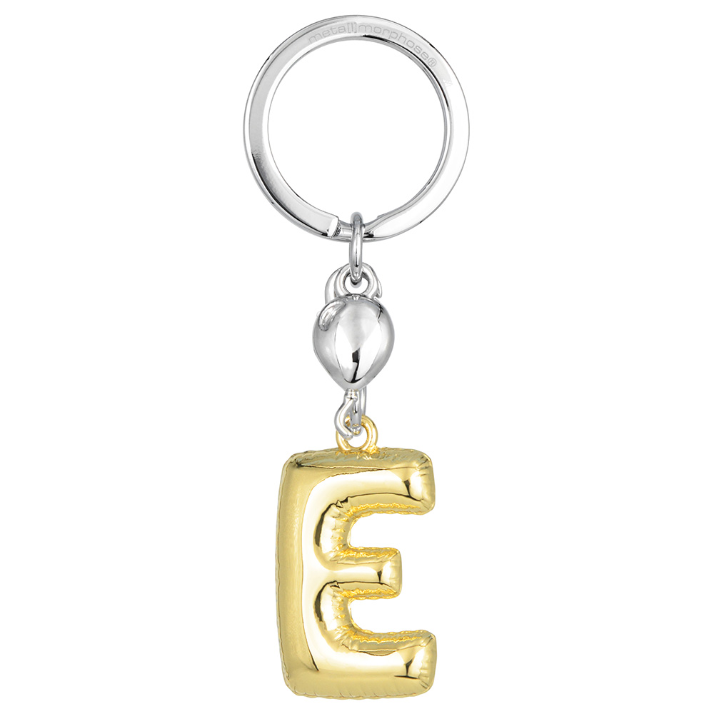 Buy Metalmorphose - Charm Carrying Letter E Keyring - Gold in UAE ...