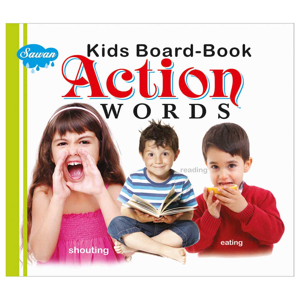 Sawan Kids Board Book - Action Words | Buy at Best Price from Mumzworld