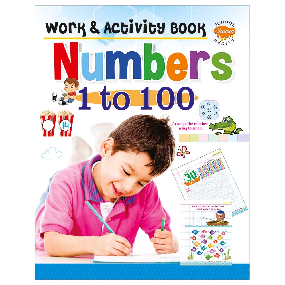 Buy Sawan Work And Activity Book Numbers - 1 To 100 in KSA | Mumzworld