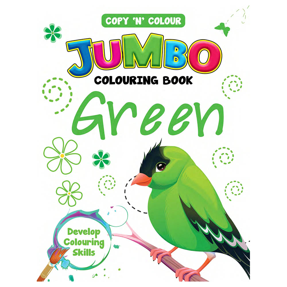 Buy Mind To Mind Copy & Colour Jumbo Colouring Book - Green in UAE ...