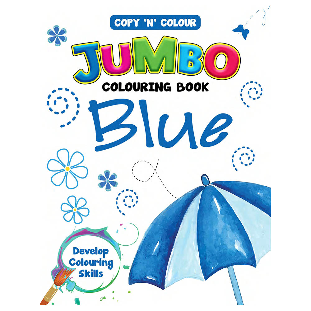 Buy Mind To Mind Copy & Colour Jumbo Colouring Book - Blue in UAE ...