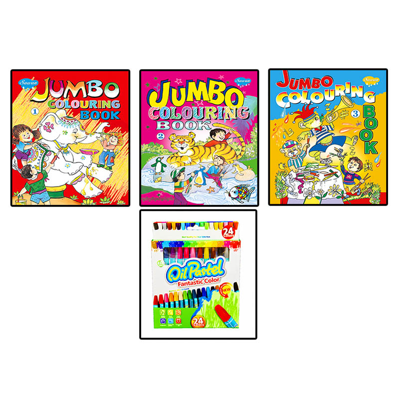 My First Jumbo Coloring Book Set | Buy at Best Price from Mumzworld