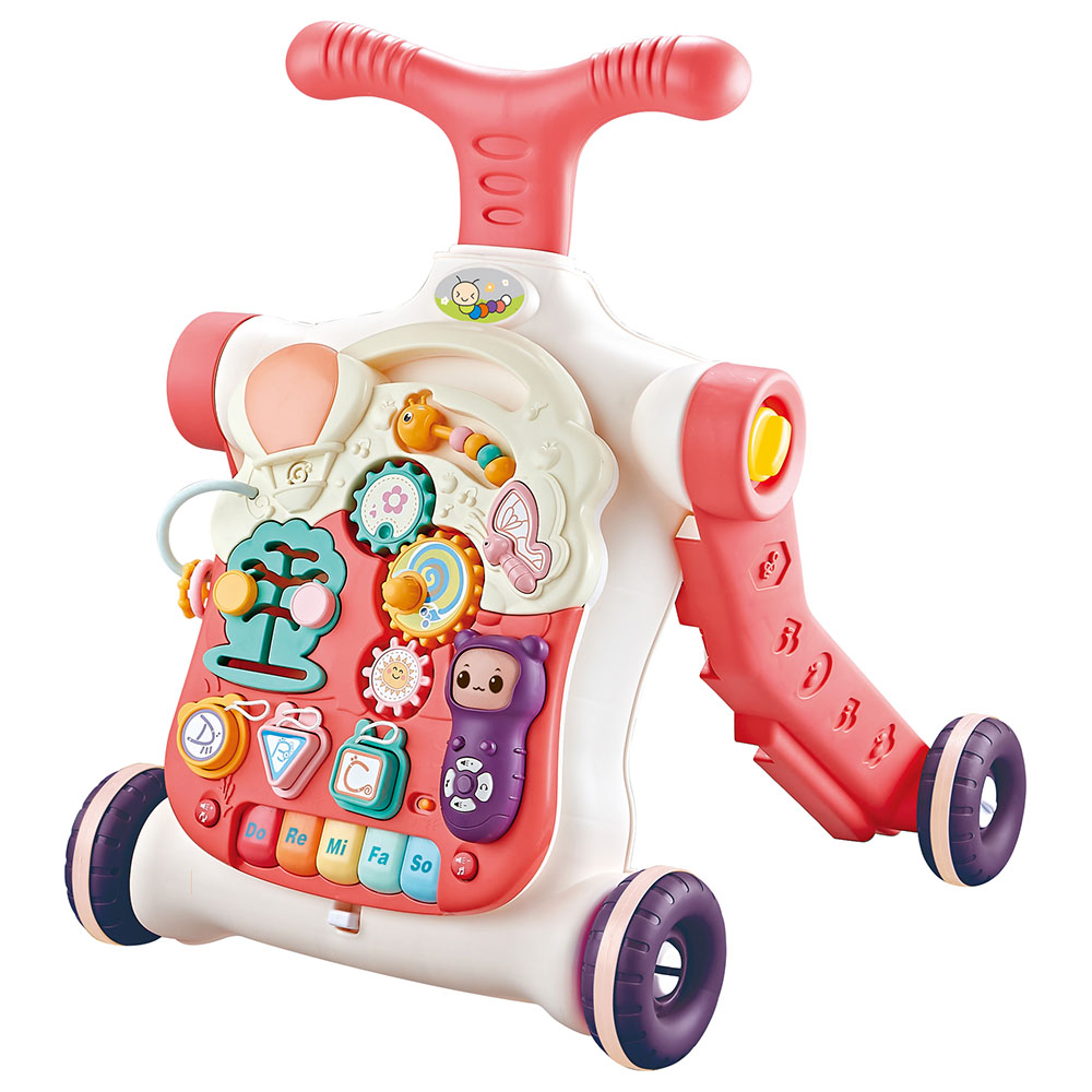 Buy Little Learners - 5-In-1 Musical Walker - Pink/White in UAE | Mumzworld