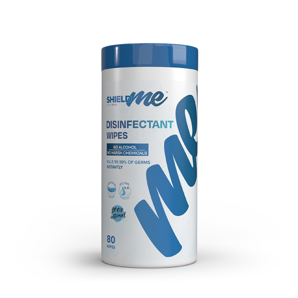 Buy SHIELDme - 100% Natural Disinfecting Wipes, 80 Wipes Canister in ...