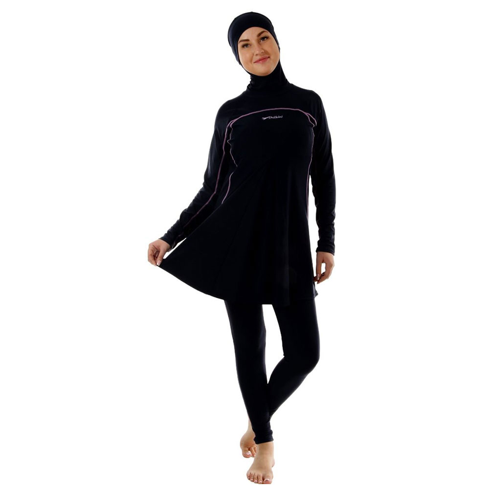 Buy Veilkini - Value Sporty Full Cover Swimsuit - Black in UAE | Mumzworld