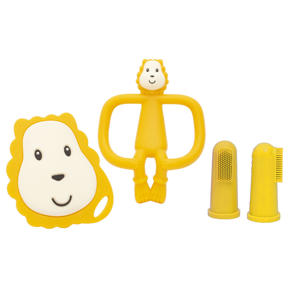Matchstick Monkey - Ludo Lion Teething Starter Set - Yellow | Buy at Best Price from Mumzworld