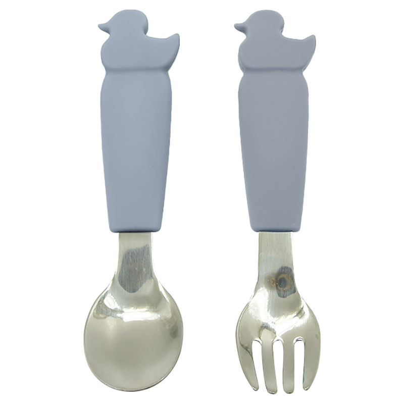 Buy Twinkle Duck Stainless Steel Fork & Spoon (Exclusive) in KSA ...