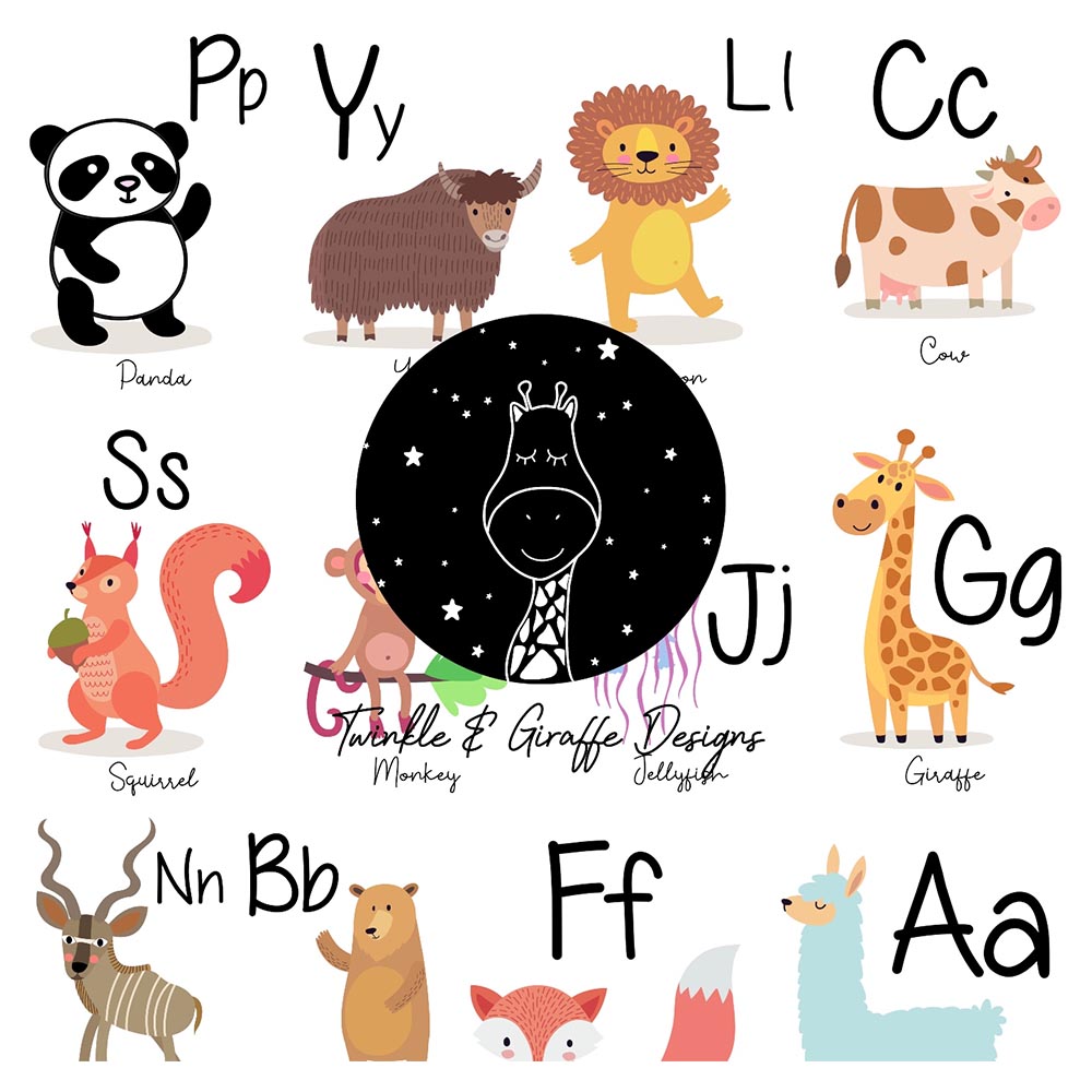 Buy Twinkle And Giraffe - Designs English Alphabet Cards in UAE | Mumzworld