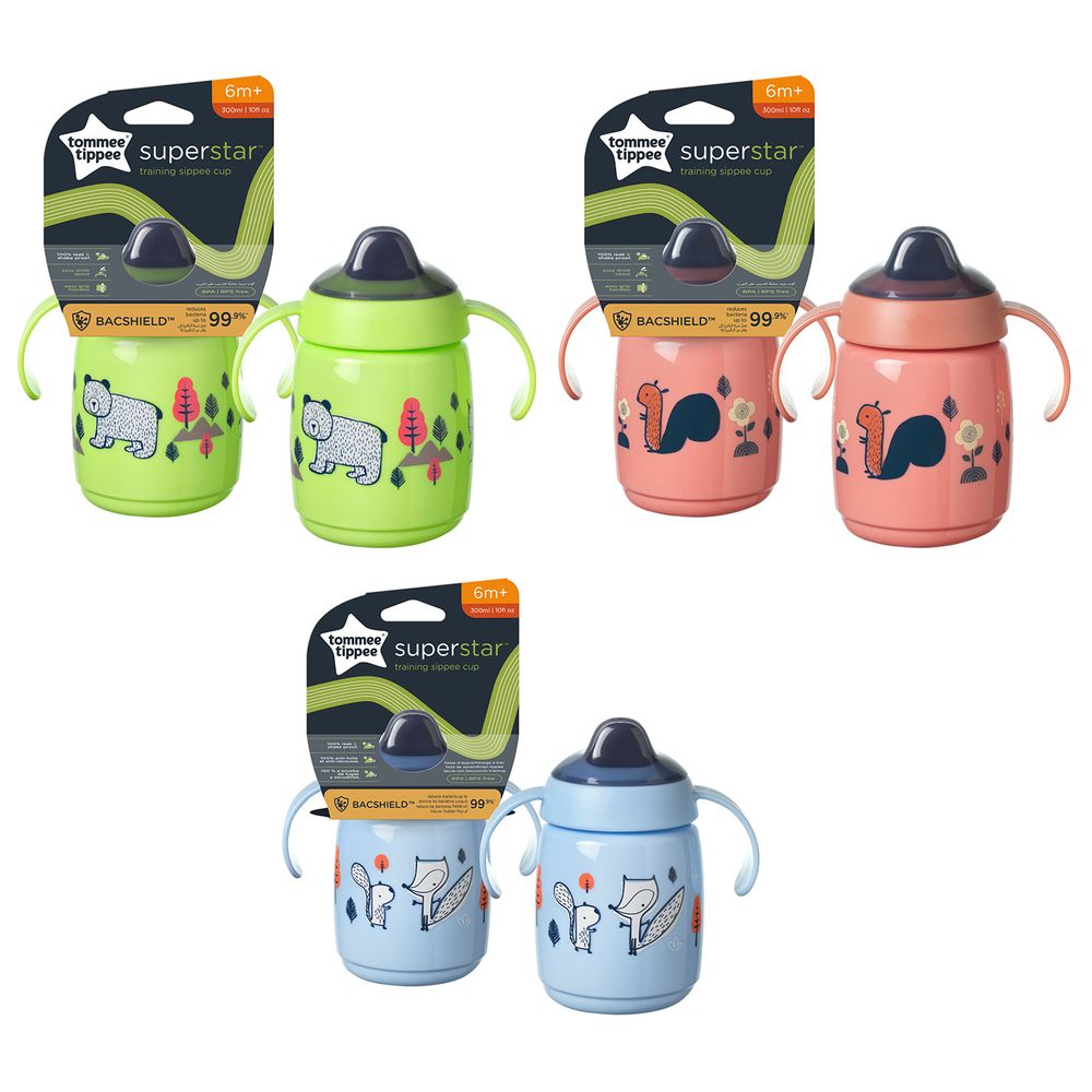 Buy Tommee Tippee - Superstar Sippee Trainer Sippy Cup - Pack of 3 ...