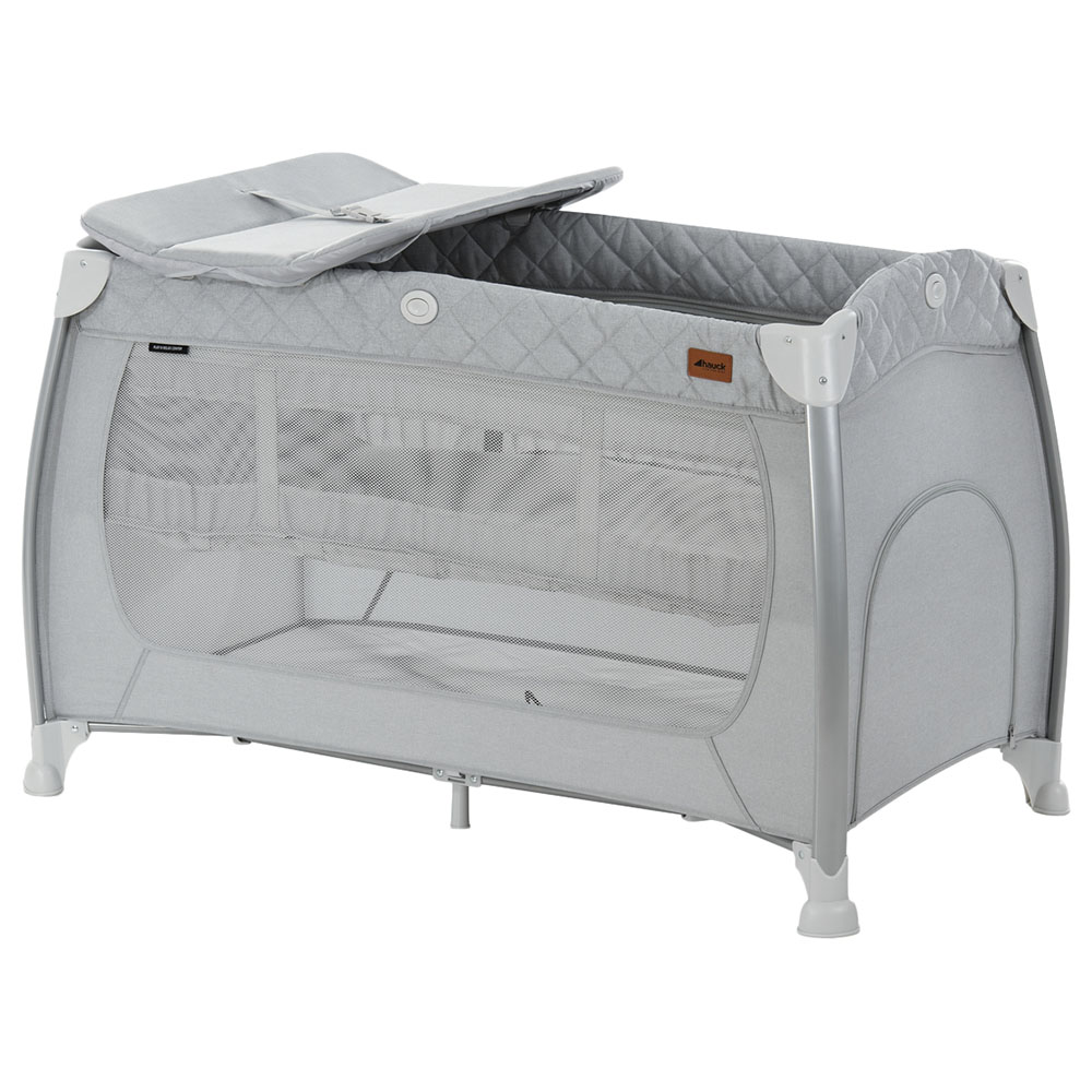 Buy Hauck - Play N Relax Center Travel Cots - Grey in UAE | Mumzworld
