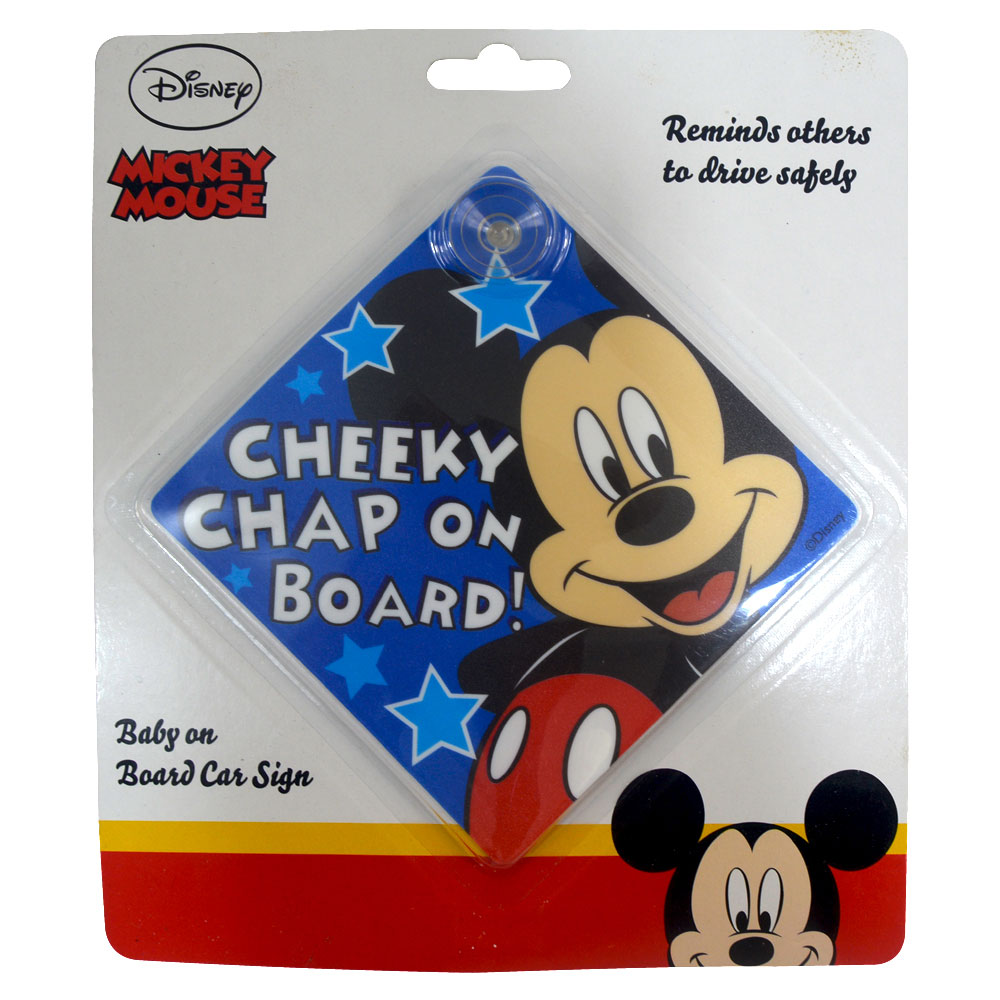 Poplar Linens - On Board Mickey Sign | Buy at Best Price from Mumzworld