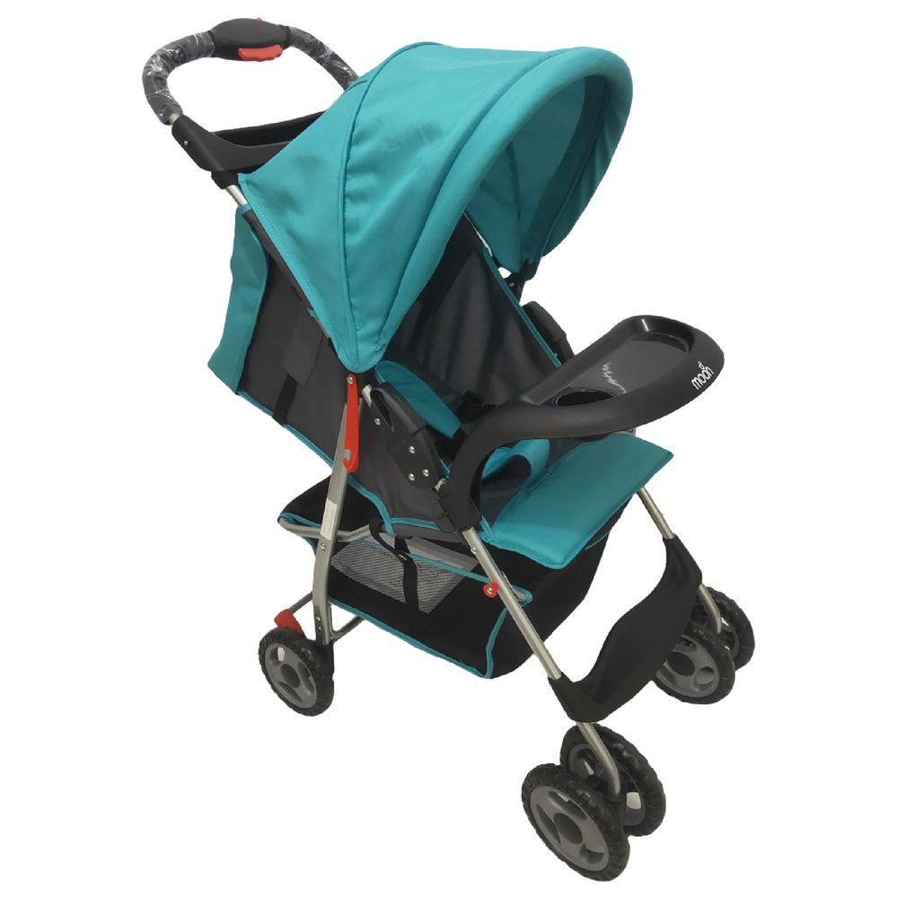 Buy Moon - Bezik One Fold Stroller - Sea Blue Online | Mumzworld