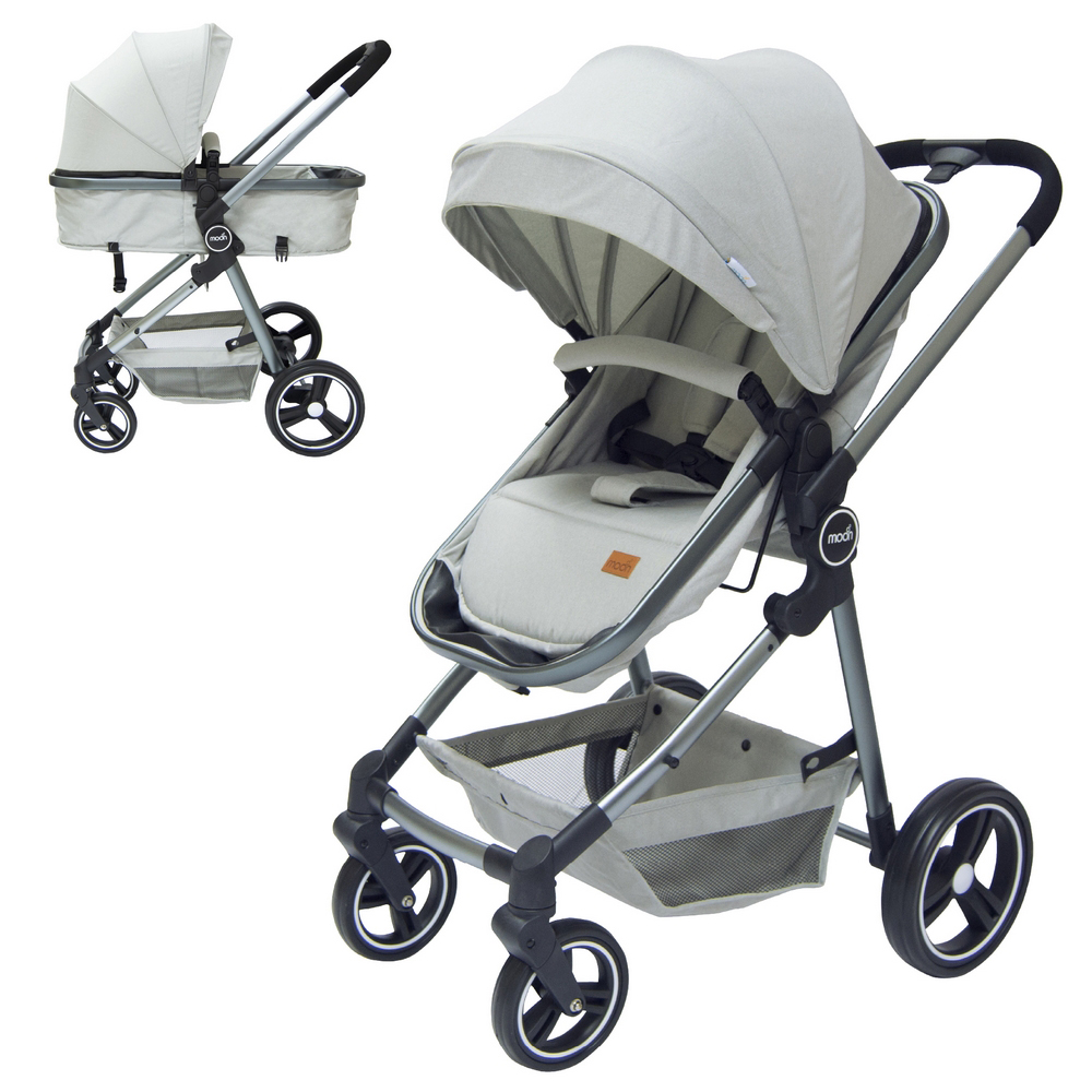 Buy MOON Pro 2 in 1 Convertible to Carrycot Reversable Stroller - Light ...
